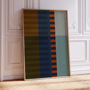 Large Bold Color Block Modern Art Print - Etsy