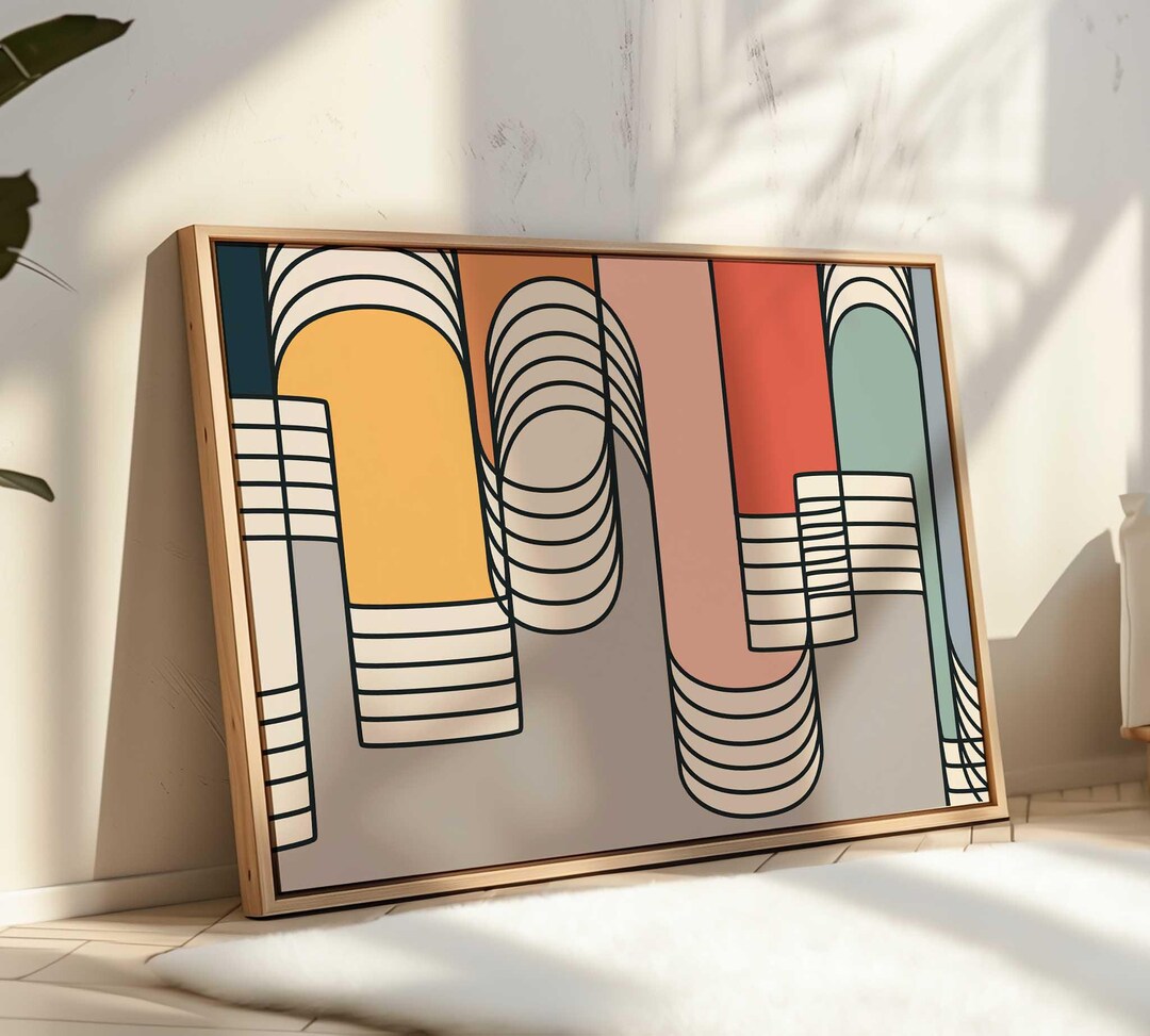 Cool Modern Abstract Wall Art Print - Etsy
