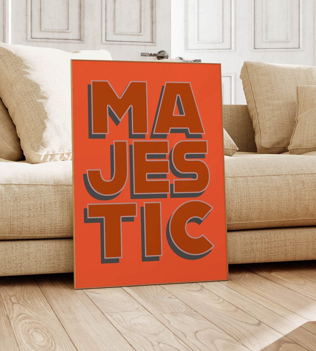 MAJESTIC Word Printable - Etsy