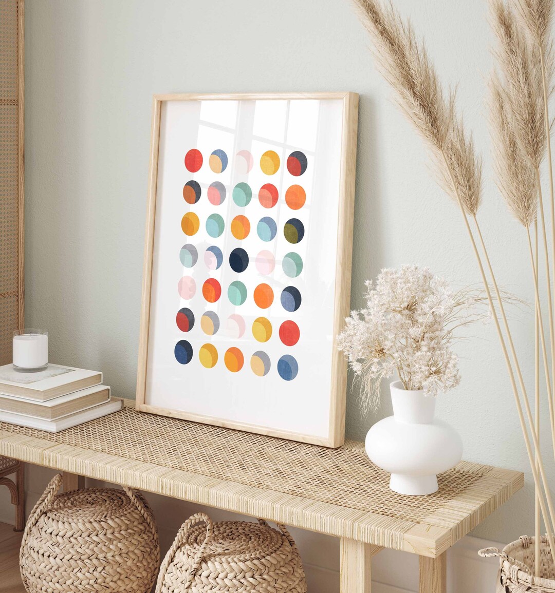 Scandi Boho Dots Printable - Etsy