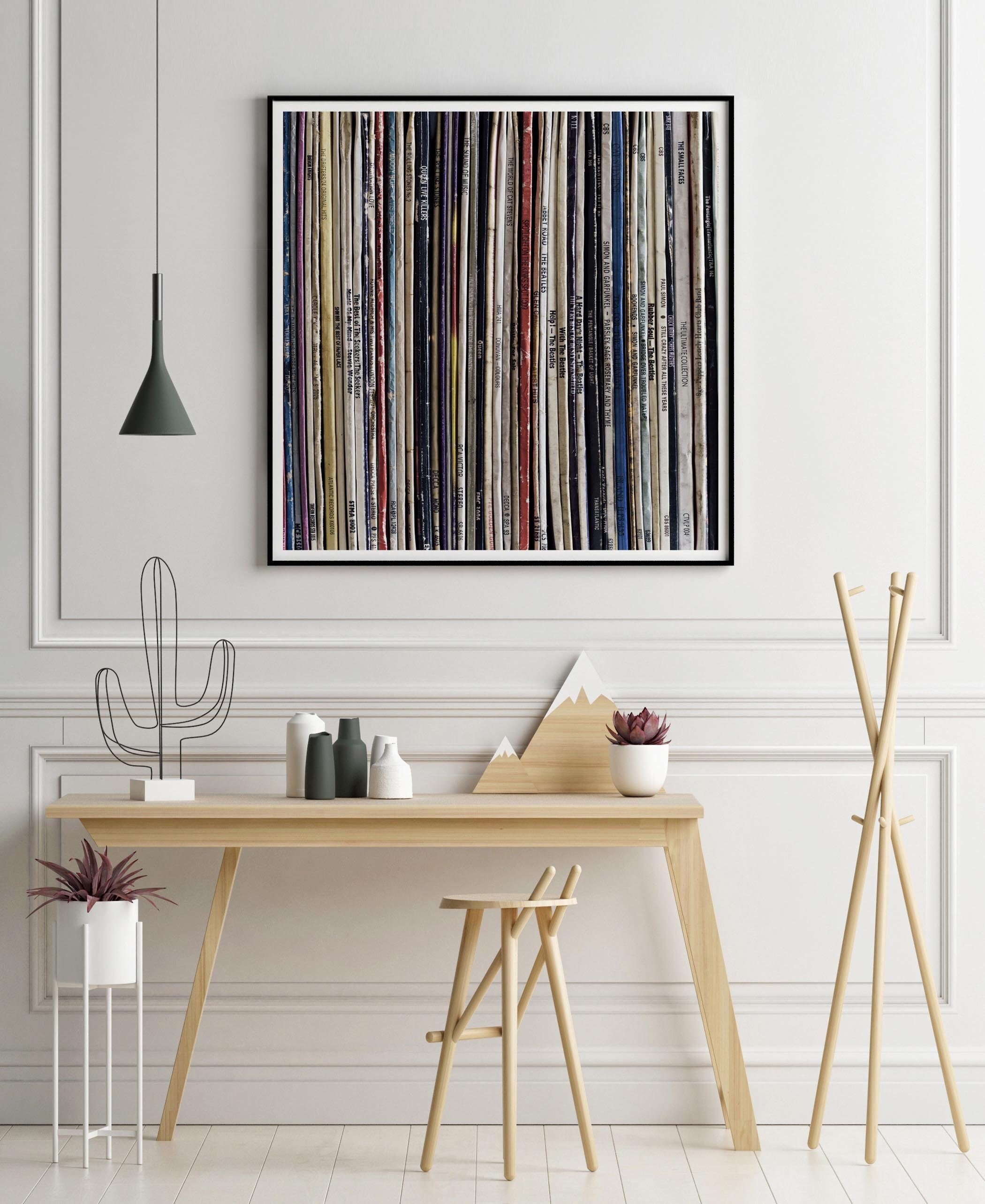 Vinyl Record Spine Art – Retro Music Wall Print - Etsy