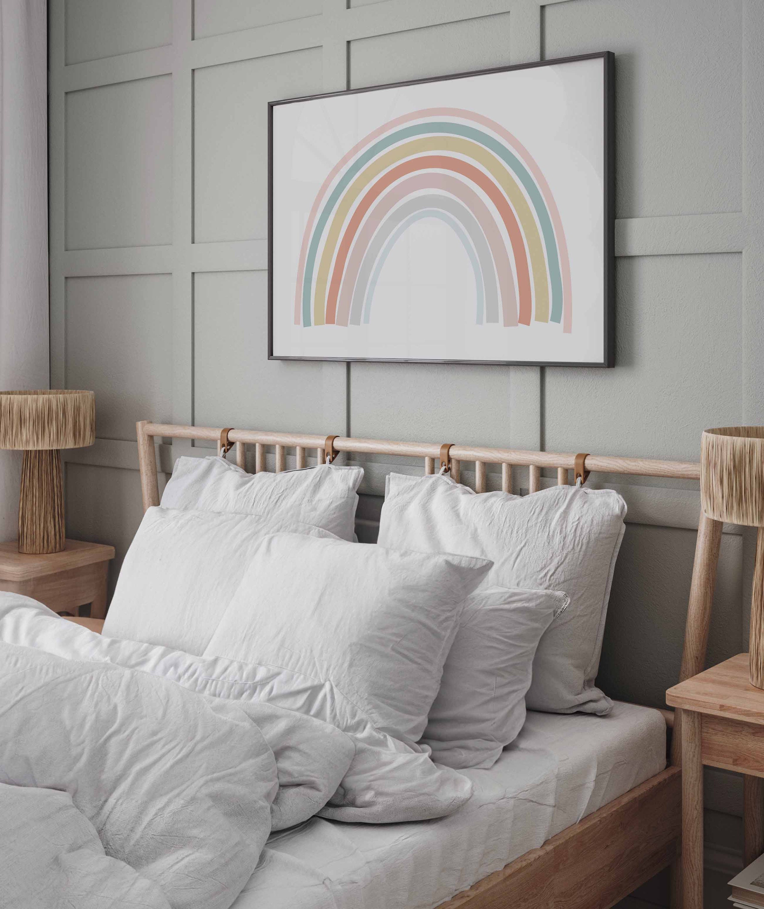 Large Printable Boho Pastel Rainbow Prrint - Etsy