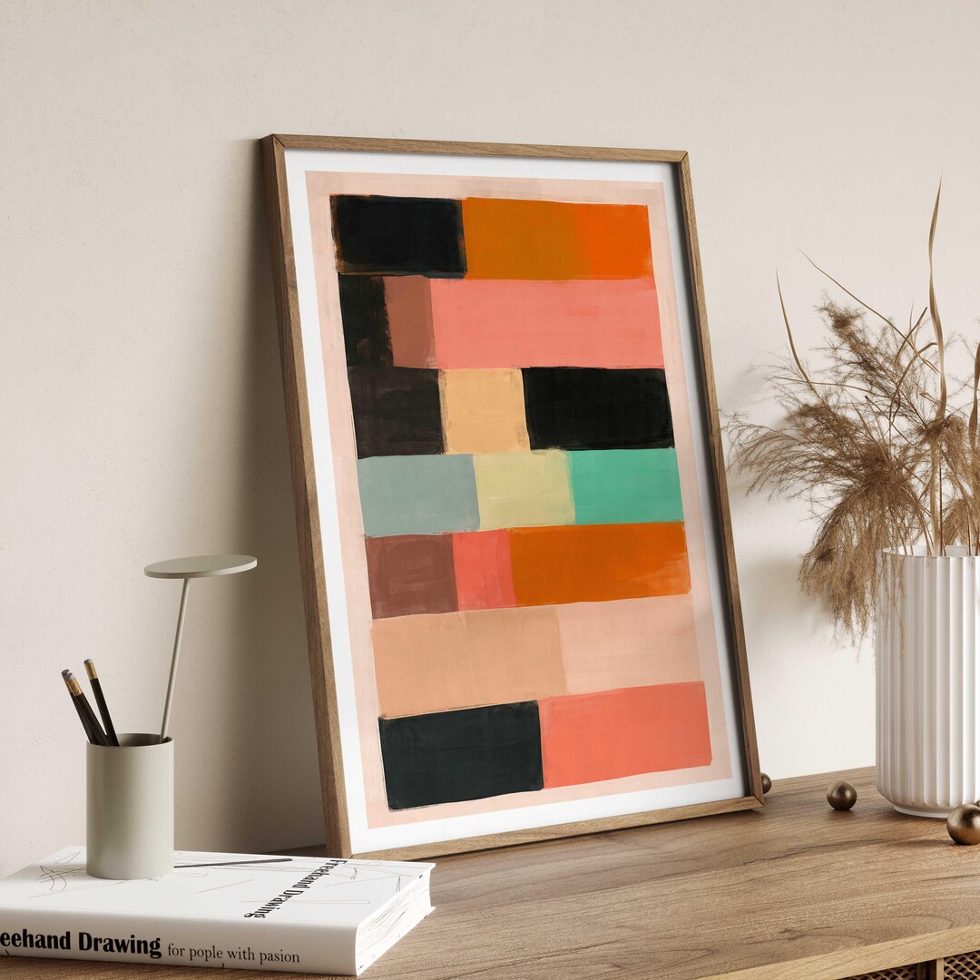 Color Block Painting Art Print - Etsy