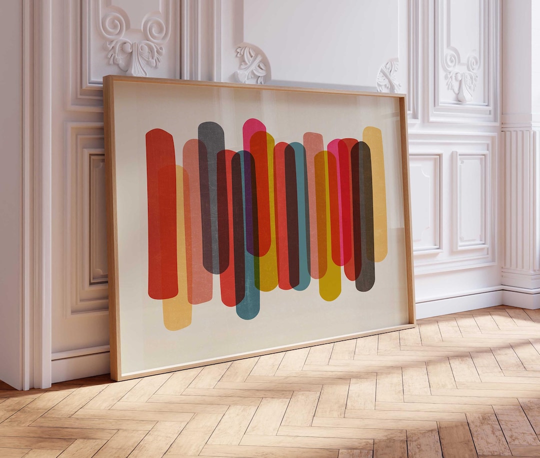 Colorful Modern Abstract FRAMED Art Print - Etsy