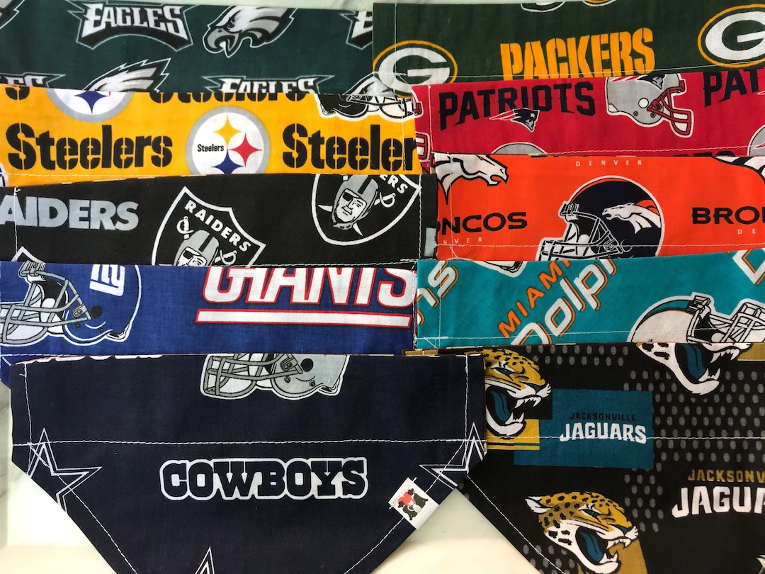 NFL & College Inspired Football Reversable Bandanas Scrunchie or Face ...