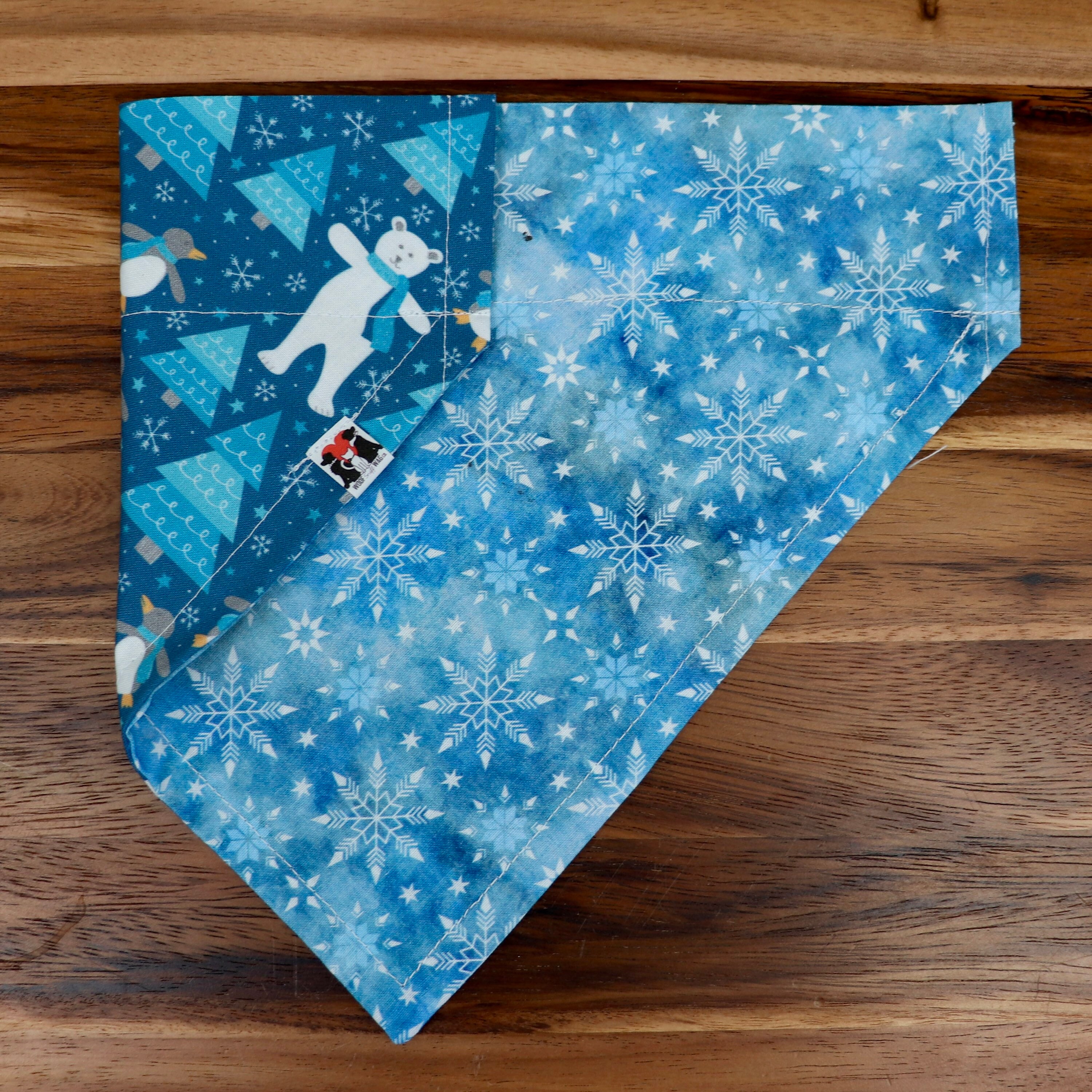 Arctic Friends Winter Polar Bear & Penguins Reversible Pet - Etsy