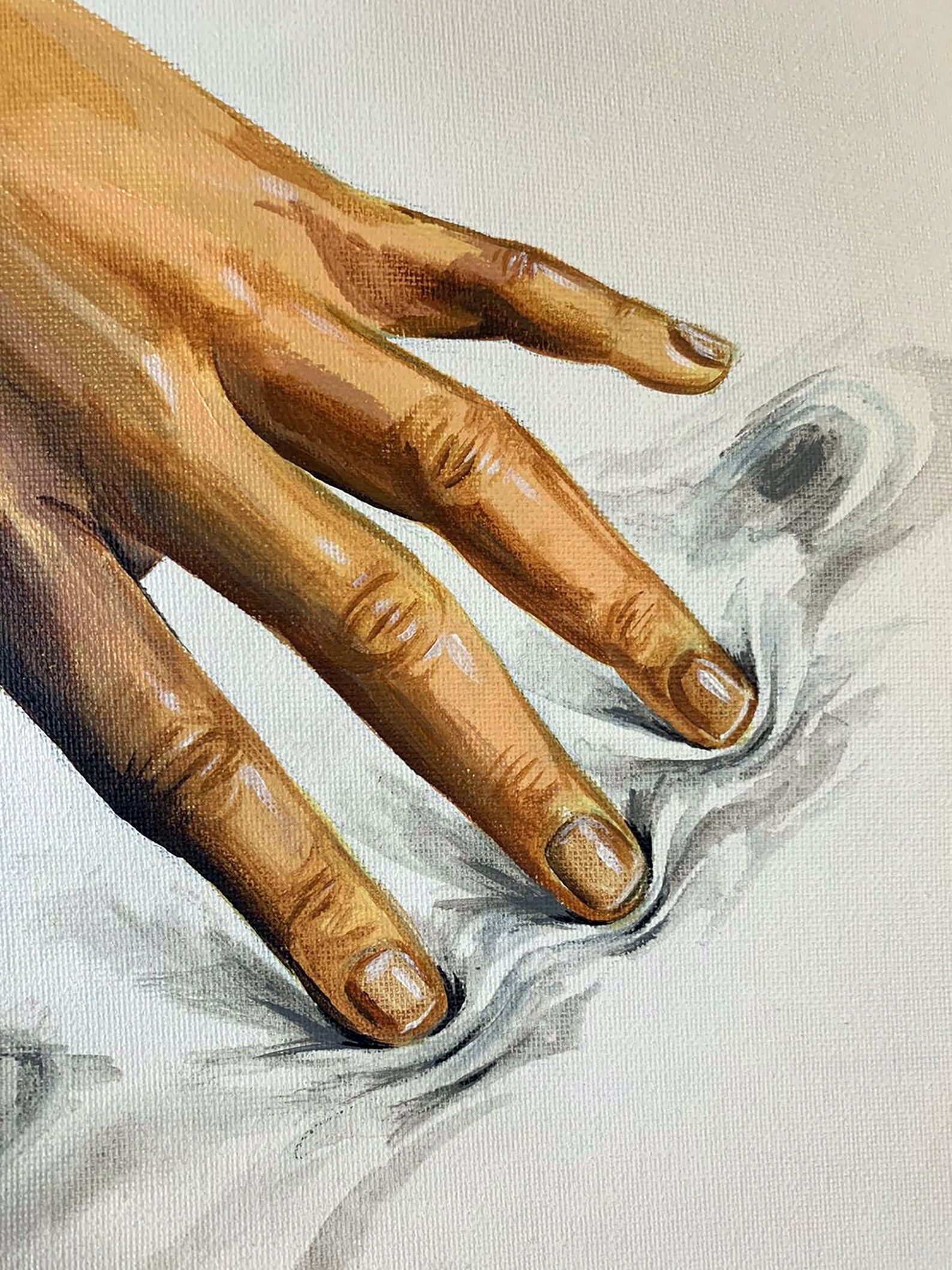 Hand Painting, Acrylic Painting, Wrinkled Art, Canvas Painting - Etsy