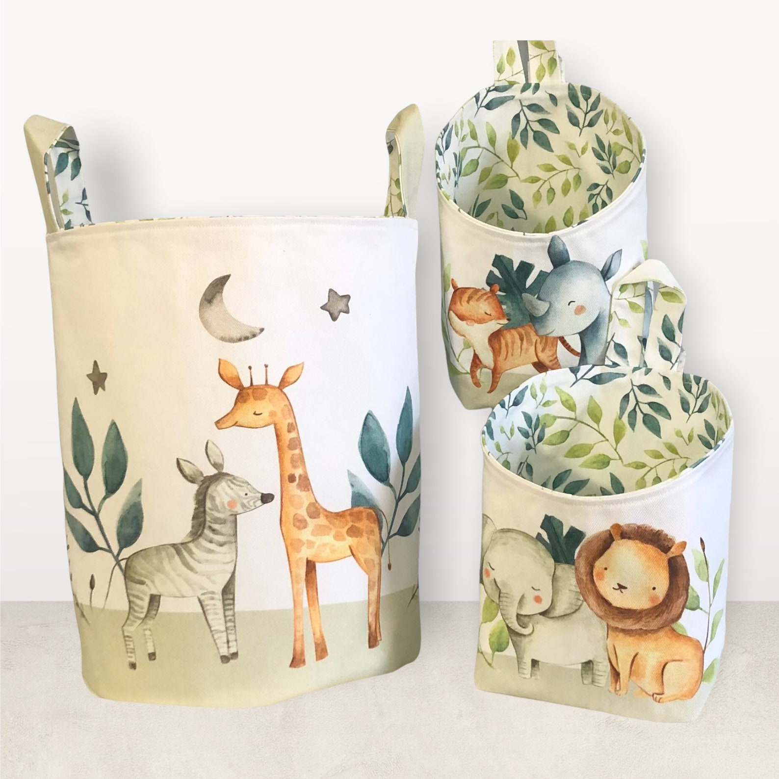 Safari Theme Nursery Decor-safari Storage Pods-jungle Storage - Etsy