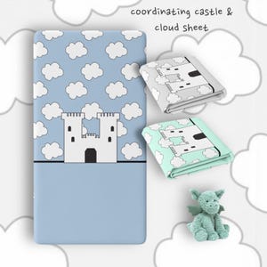 Knight Theme Nursery Castle Crib Sheet-fitted Crib Sheet-jersey Knit ...