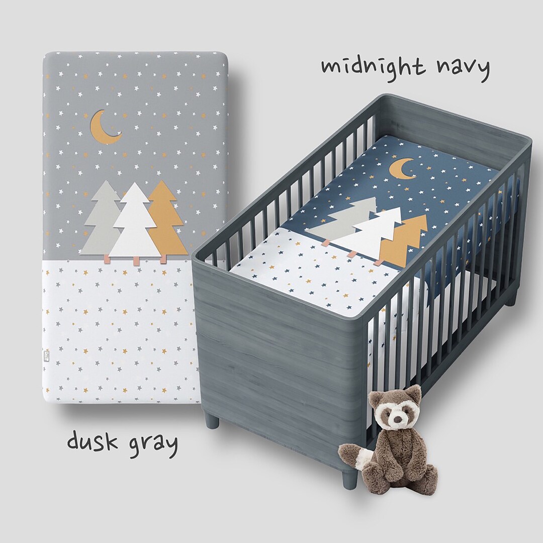 Star Crib Sheet-star Nursery-fitted Jersey Knit Crib Sheet-changing Pad ...