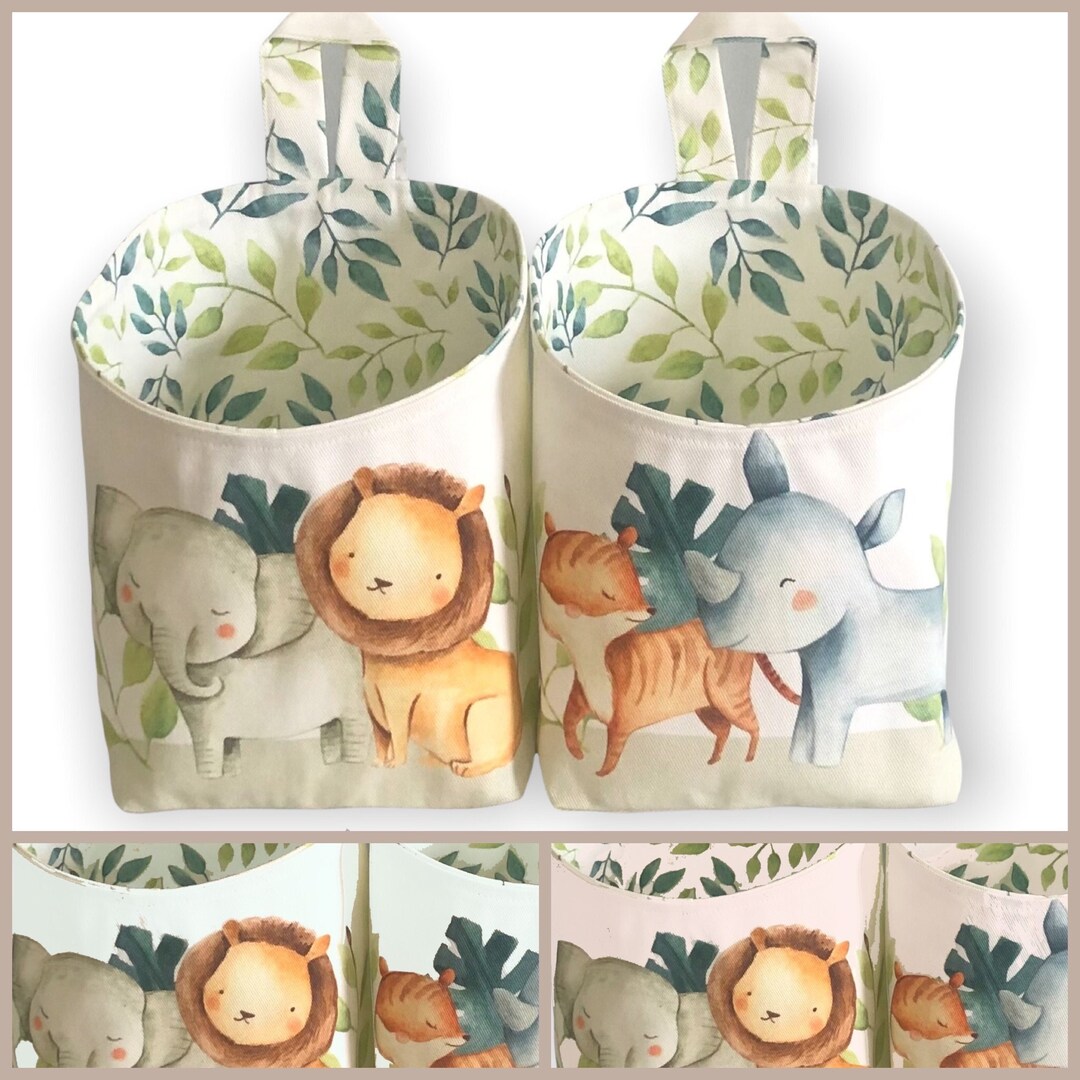Safari Theme Nursery Decor-safari Storage Pods-jungle Storage Pods-baby ...