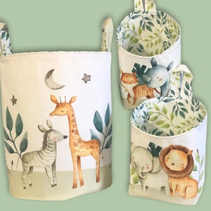 Safari Theme Nursery Decor-safari Storage Pods-jungle Storage Pods-baby ...