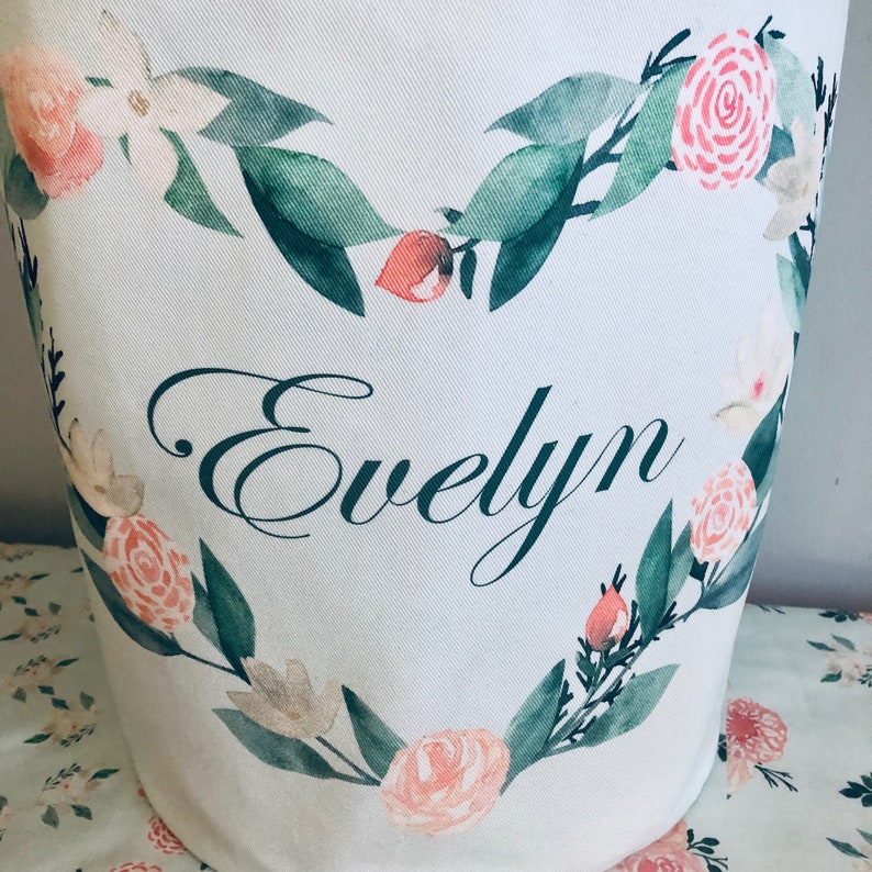 Boho Nursery Décor-floral Storage Basket-baby Girl Laundry - Etsy