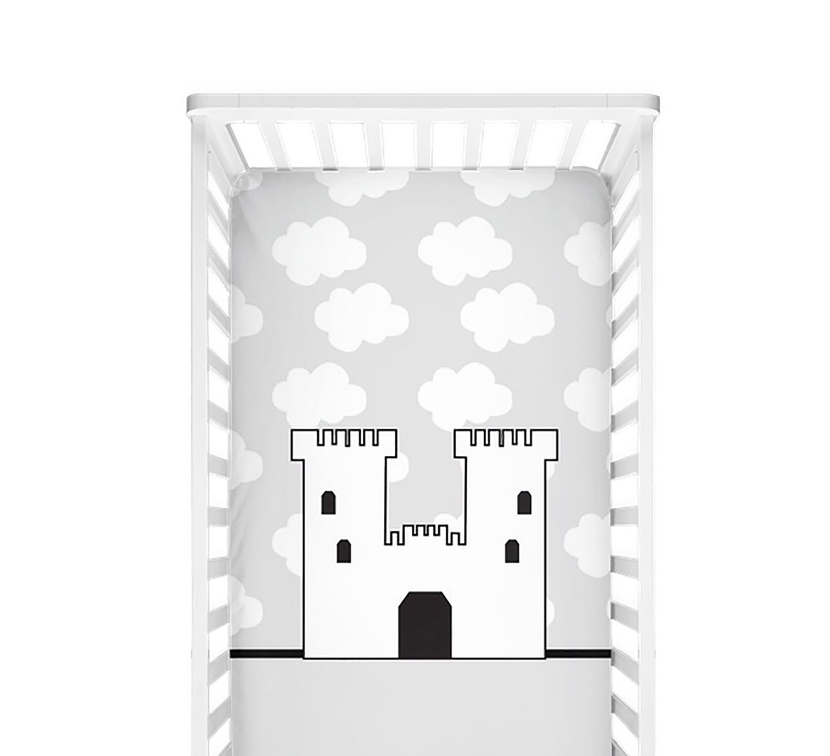 Knight Theme Nursery Castle Crib Sheet-Fitted Crib | Etsy