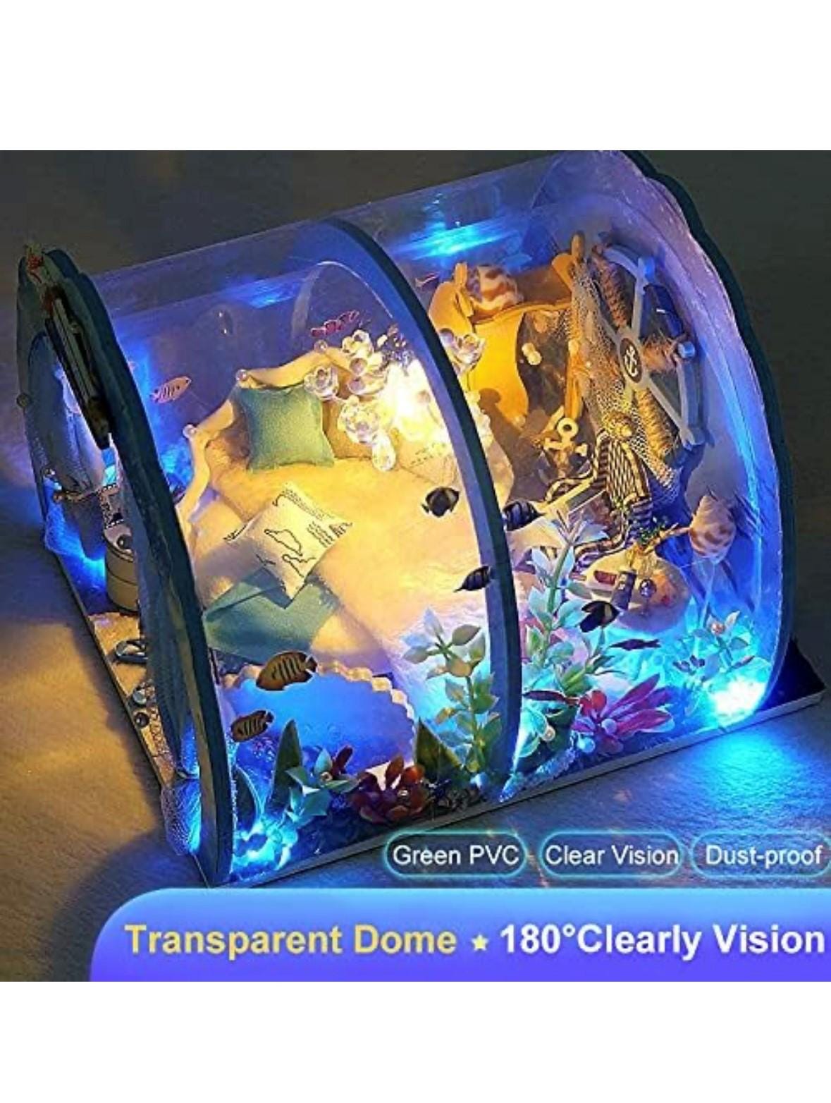 LED Mermaid's Ocean Hideaway DIY Dollhouse Kit 1:24 Scale - Etsy