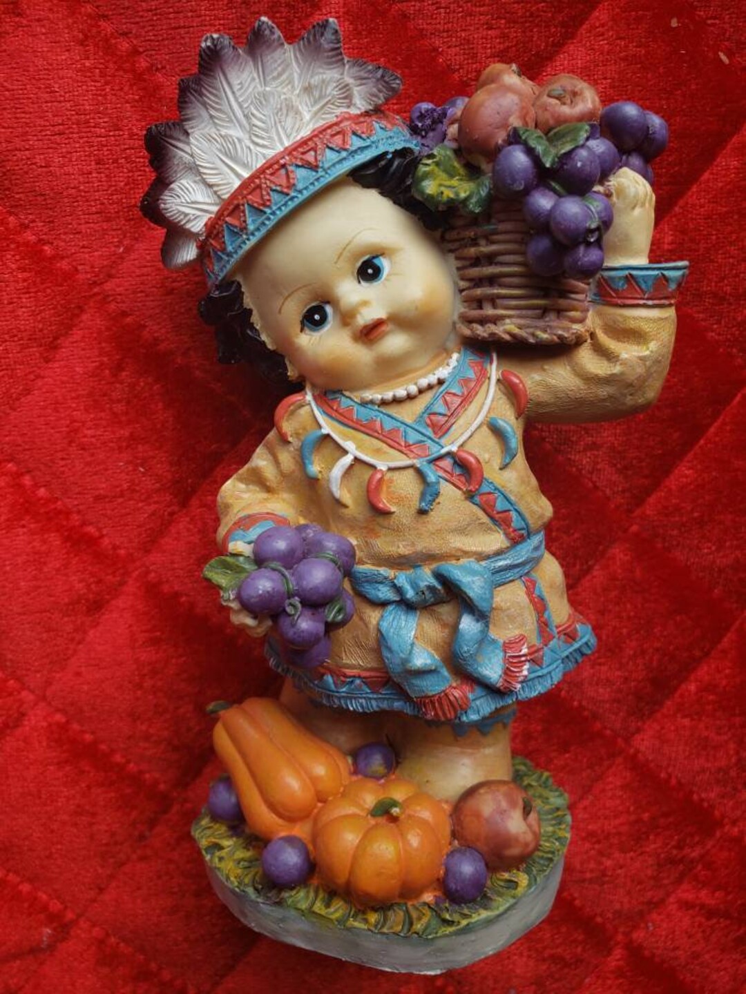 Little Cherokee / Indian Girl Figurine - Etsy