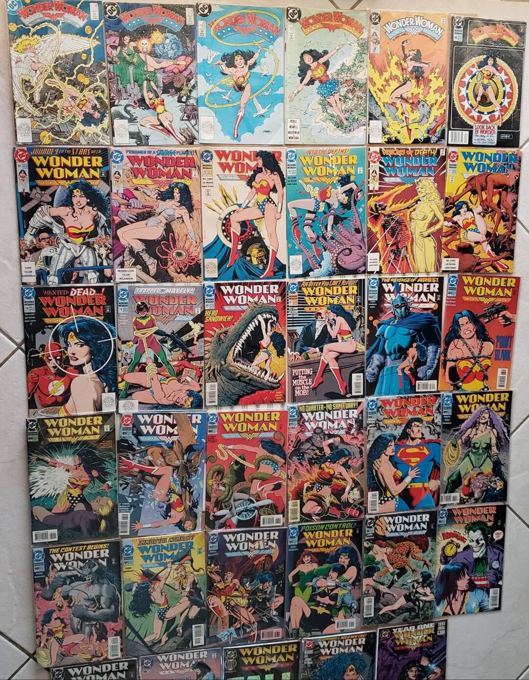35 WONDER WOMAN vintage Comic Book collector Stash Every - Etsy