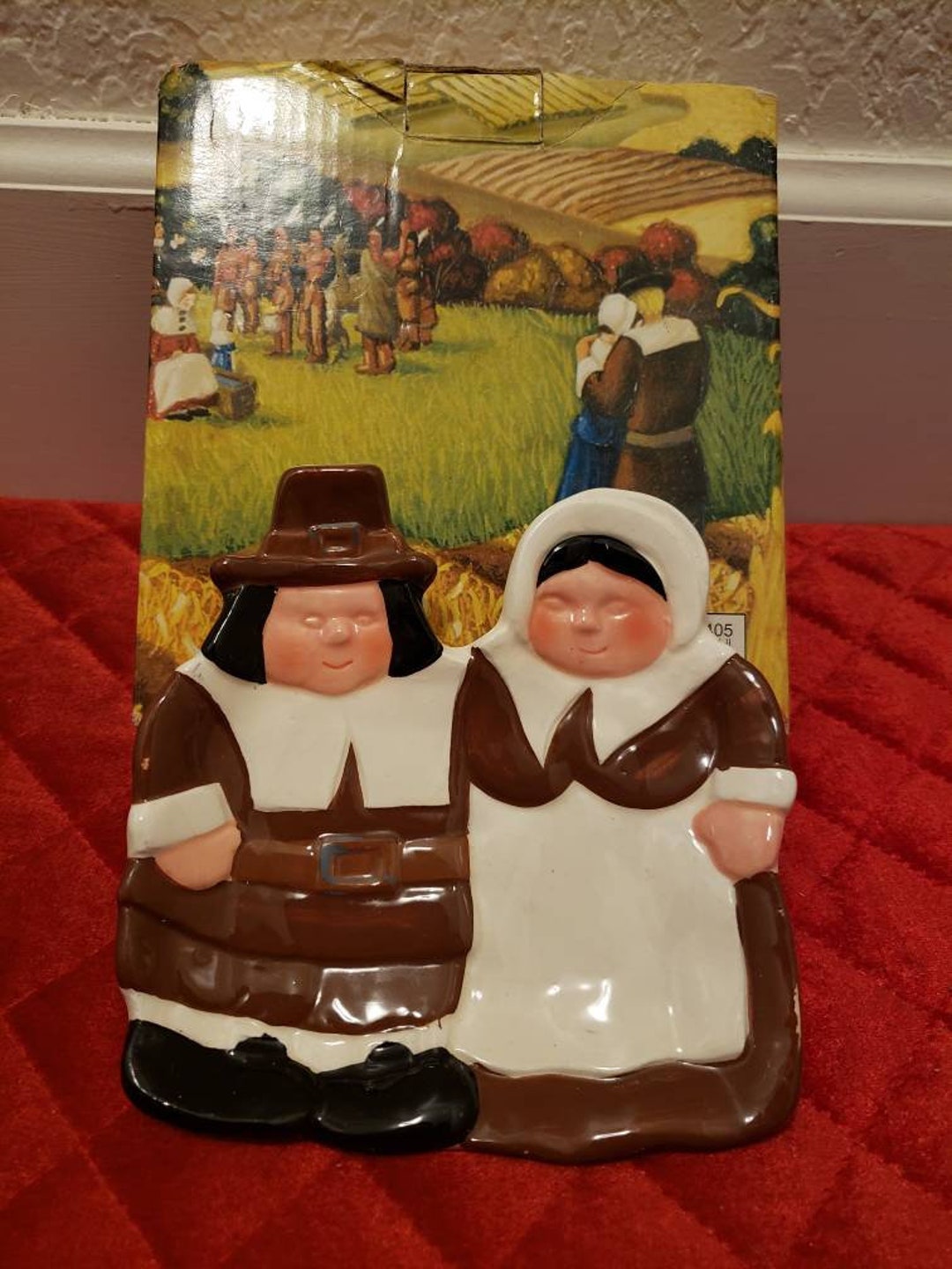 Publix Vintage ~pilgrim Pair~ Spoon Rest - Etsy