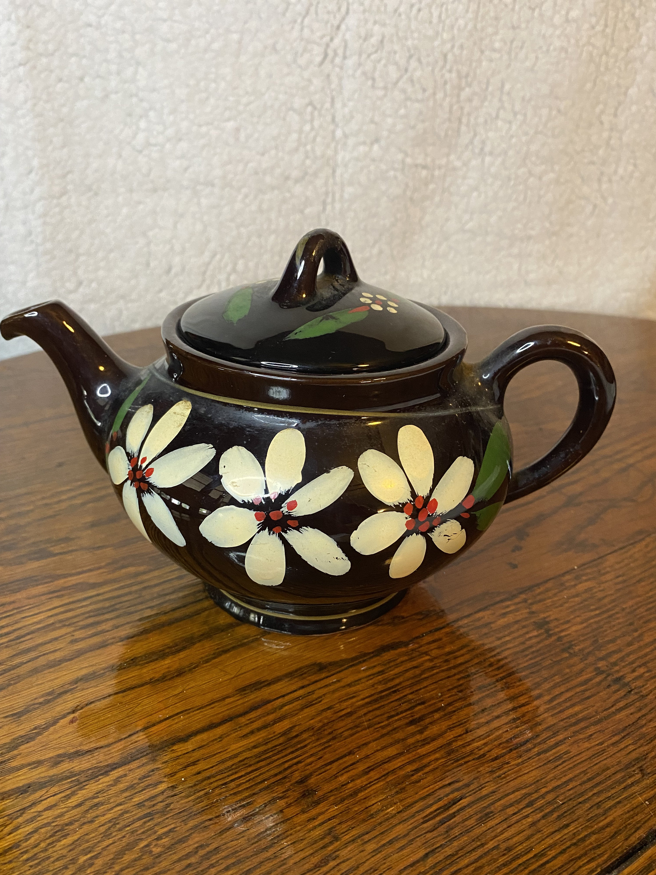 Canadian Art Pottery Brown Teapot With Lid - Etsy