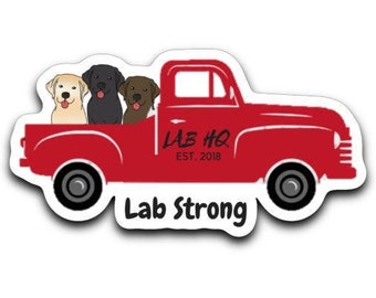 Black Lab Decal, Labrador Retriever Decal Multiple Colors and Sizes ...