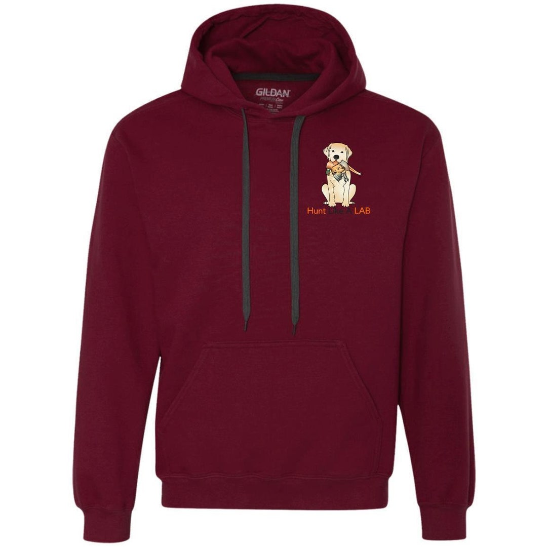 Labrador Retriever Hoodie Hunt Like A Lab Chocolate Lab With Bird ...