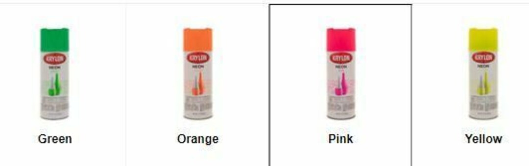 Krylon Neon Spray Paint Price per Can New - Etsy