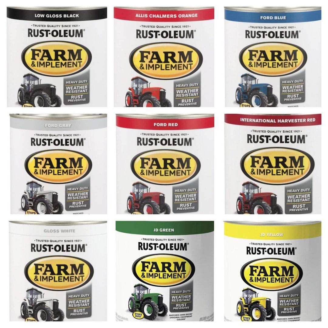 Rust-oleum® Farm & Implement Enamel Paint 1 Qt. - Etsy Australia