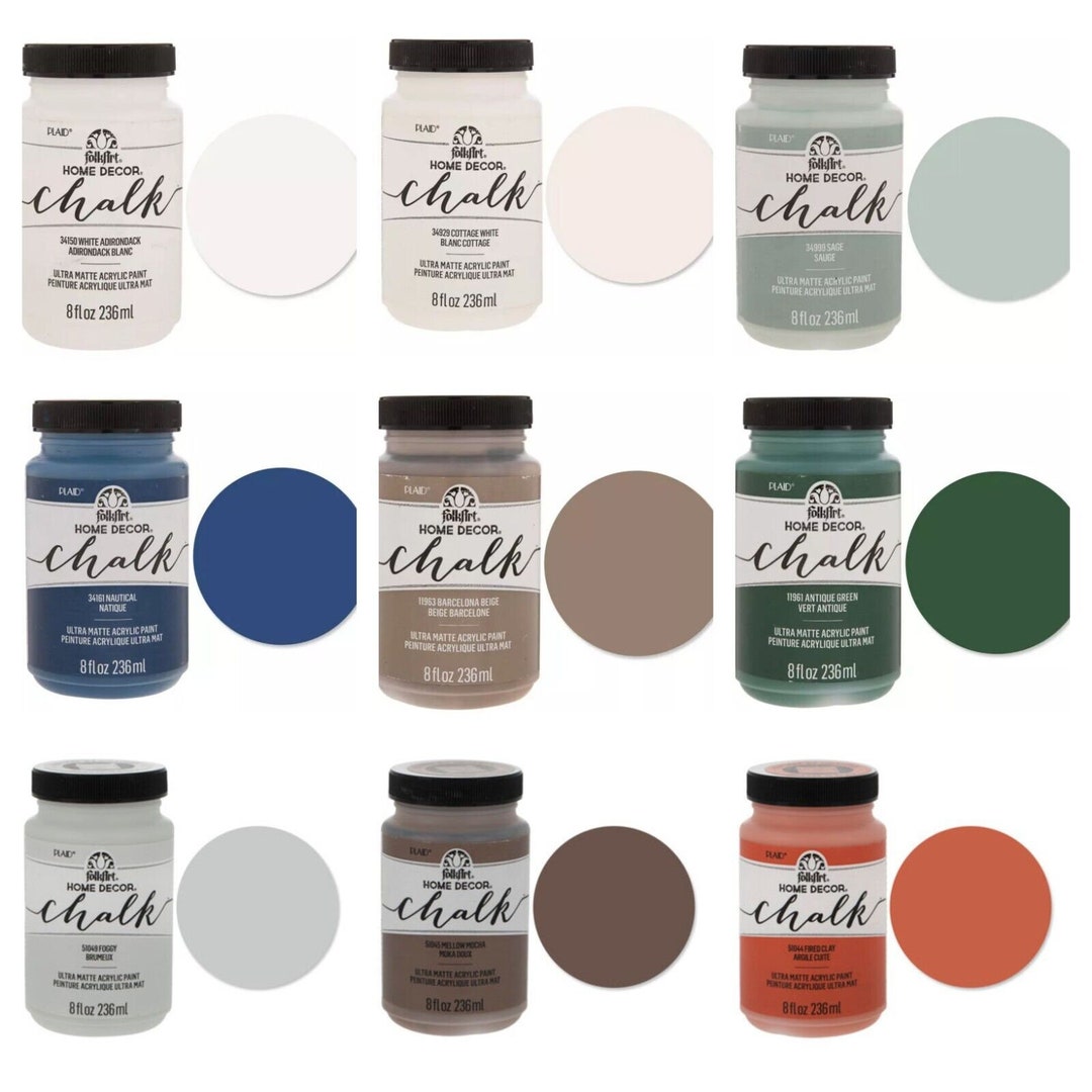 Home Decor Chalk Paint 8 Ounce Price per Bottle - Etsy