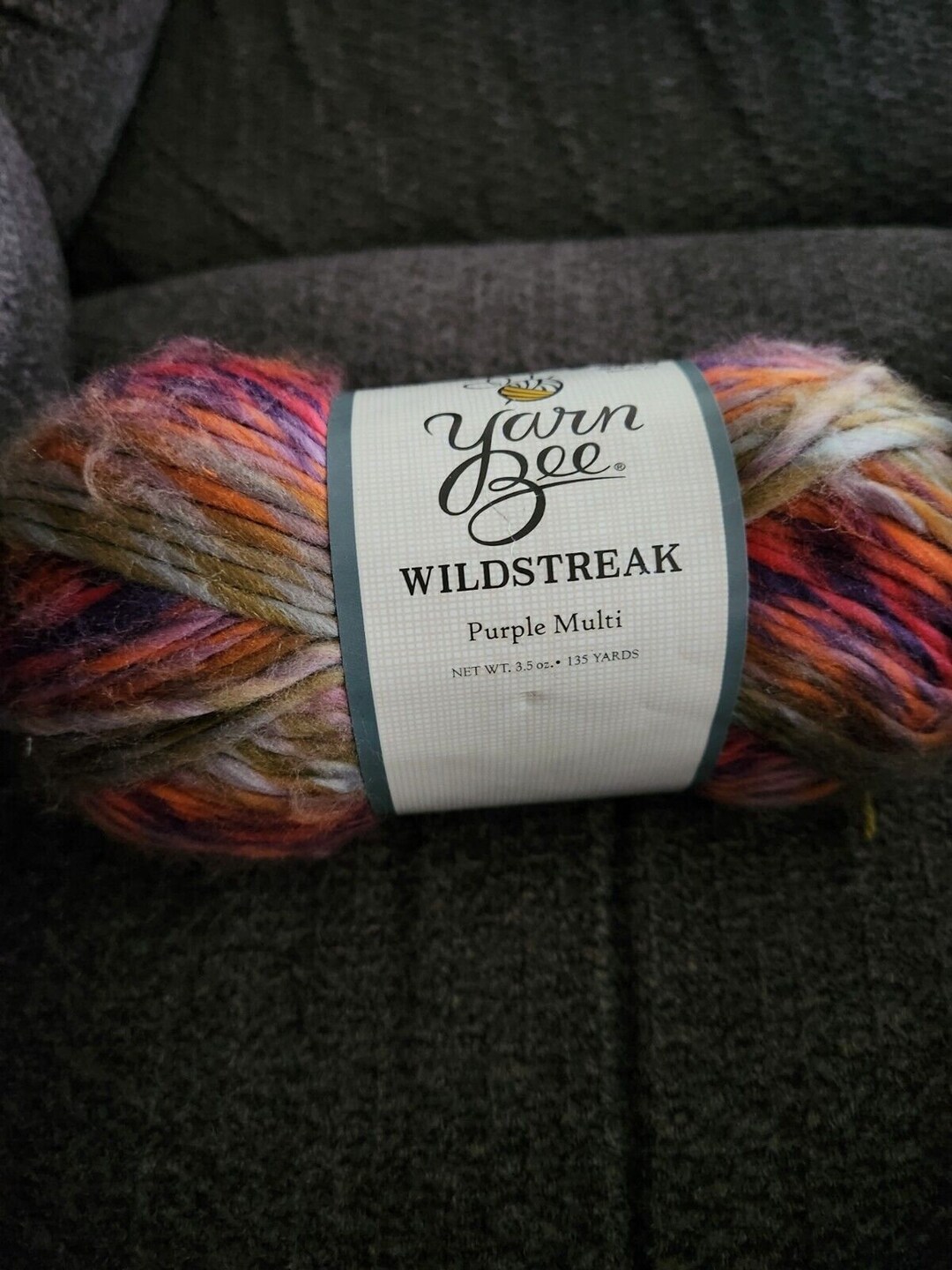 Yarn Bee Wildstreak Purple Multi Variegated 3.5 Oz 135 Yards - Etsy