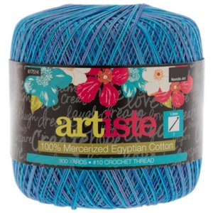 Artiste Cotton Crochet Thread 10 Various Colors New Price per Skein - Etsy