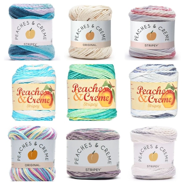 Peaches and Cream Cotton Yarn - Etsy