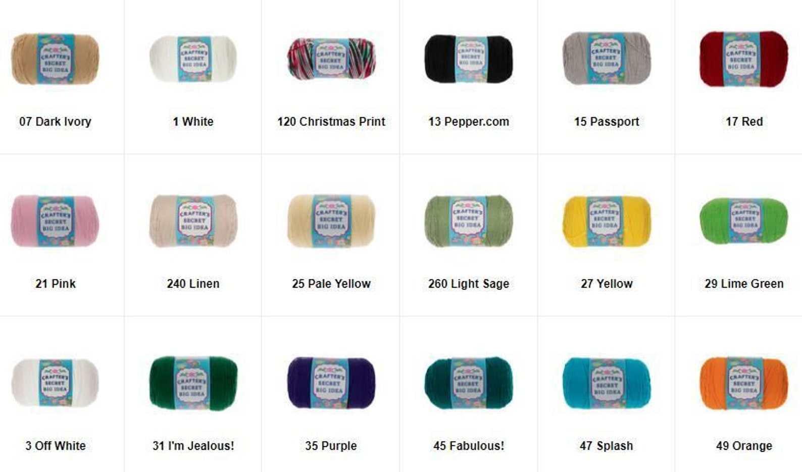 Crafter's Secret Big Idea Yarn Price per Skein New - Etsy