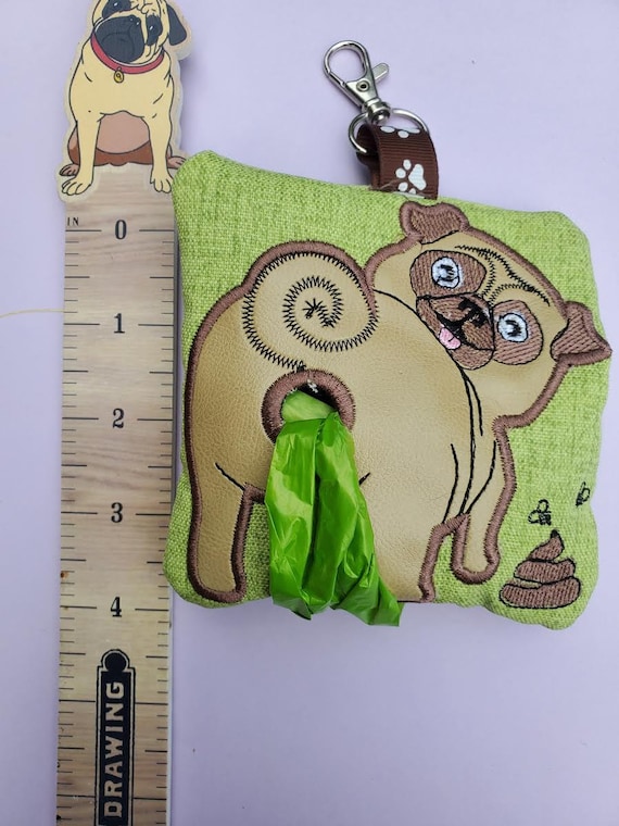 Pug Poop Bag Holder - Etsy