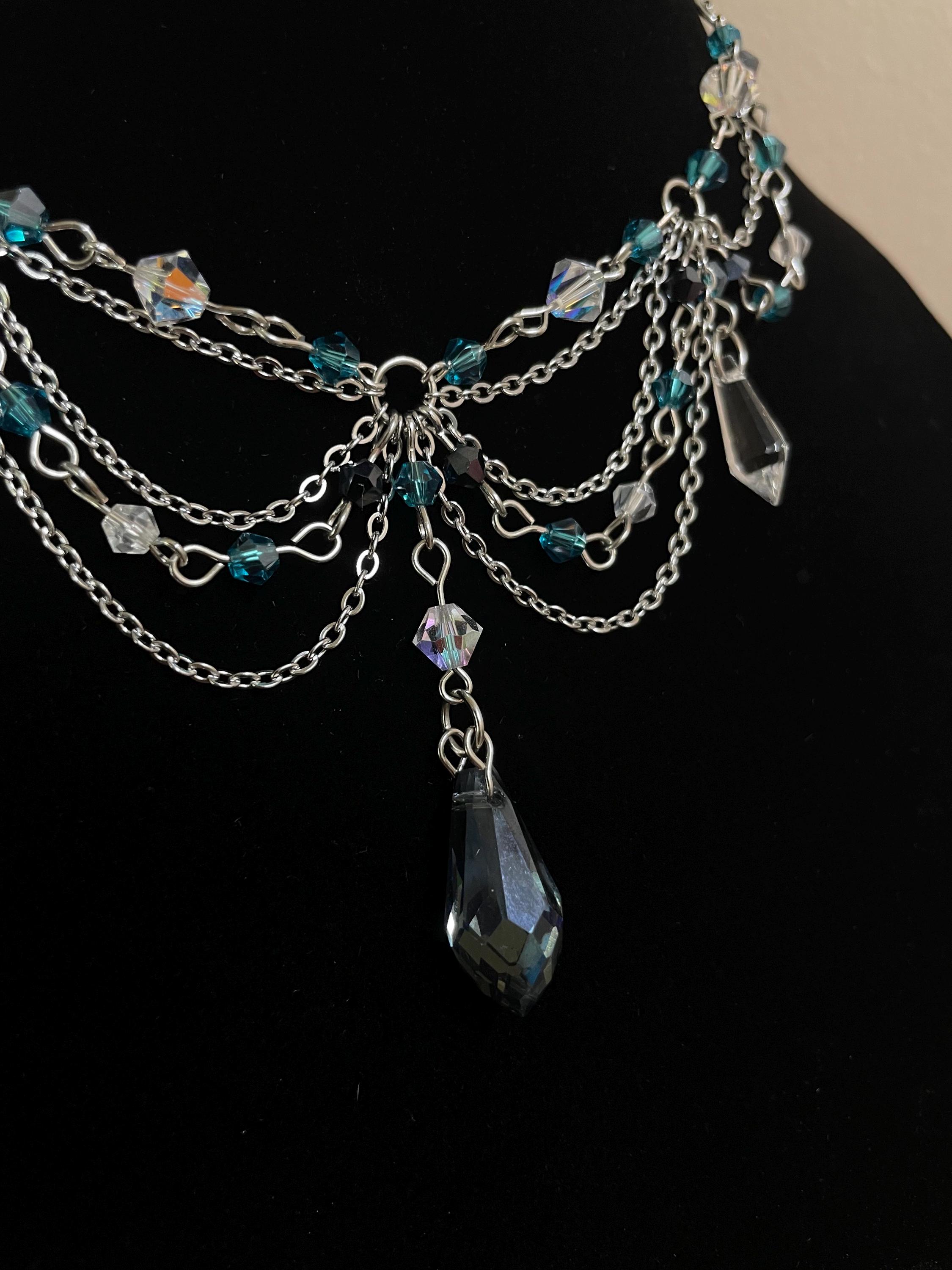 Fantasy Elf Fairy Mermaid Inspired Tiered Chain Necklace for a Queen or ...