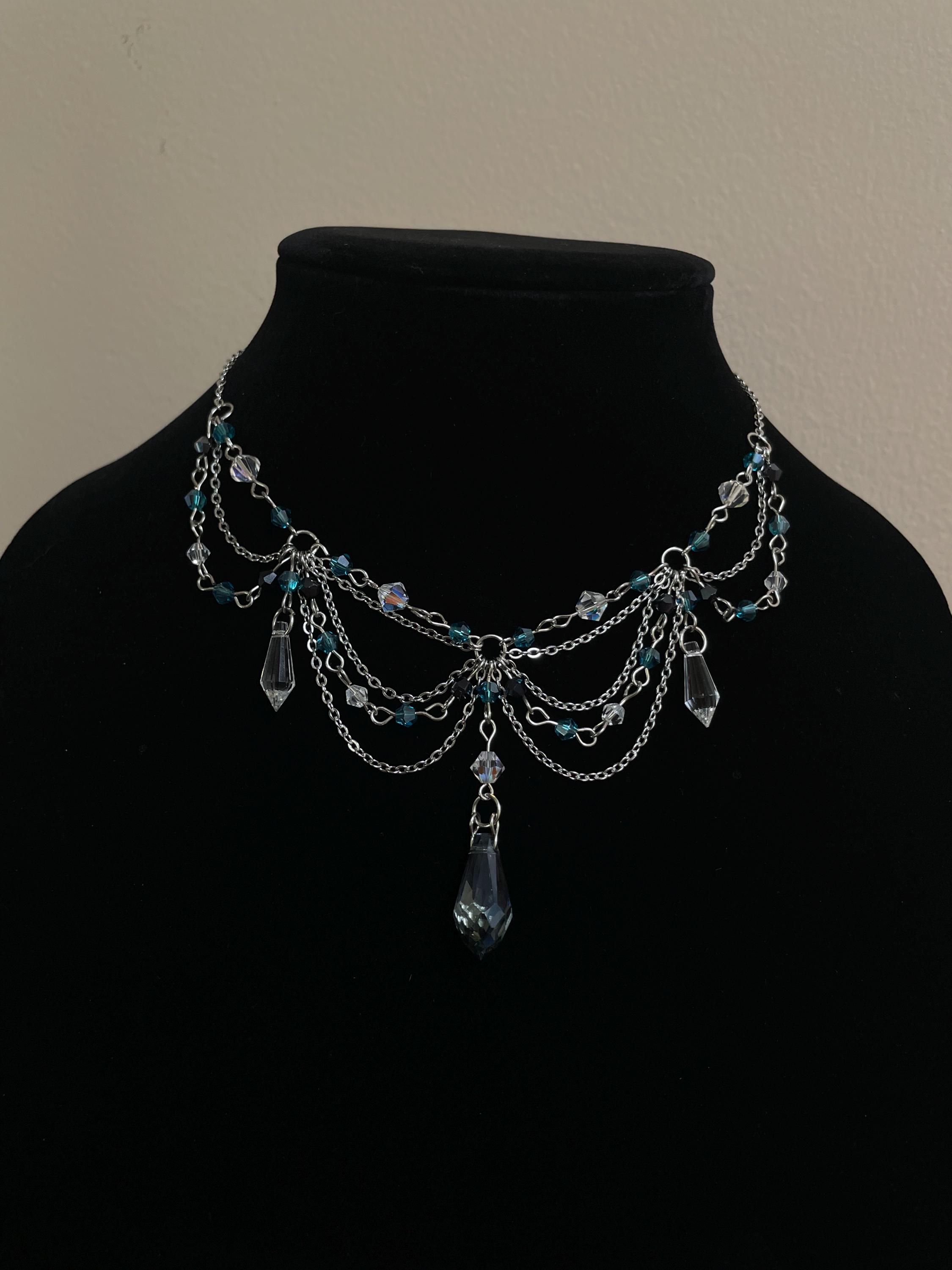 Fantasy Elf Fairy Mermaid Inspired Tiered Chain Necklace for a Queen or ...