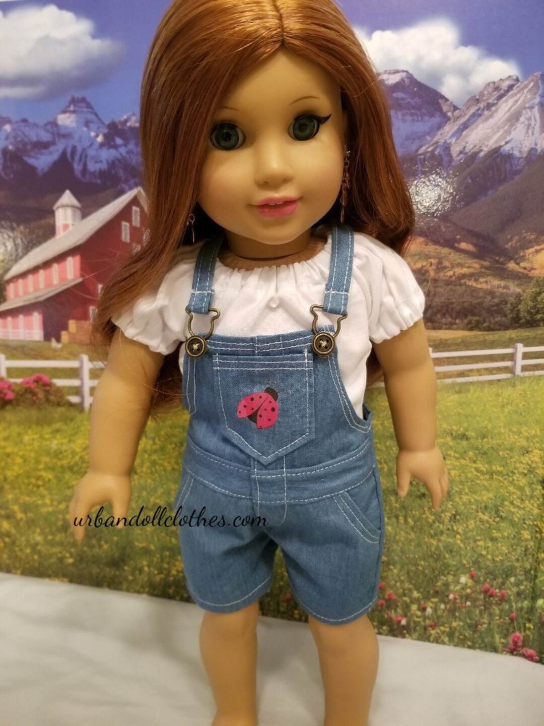 Farm Girl Overalls for 18-inch Dolls - Etsy