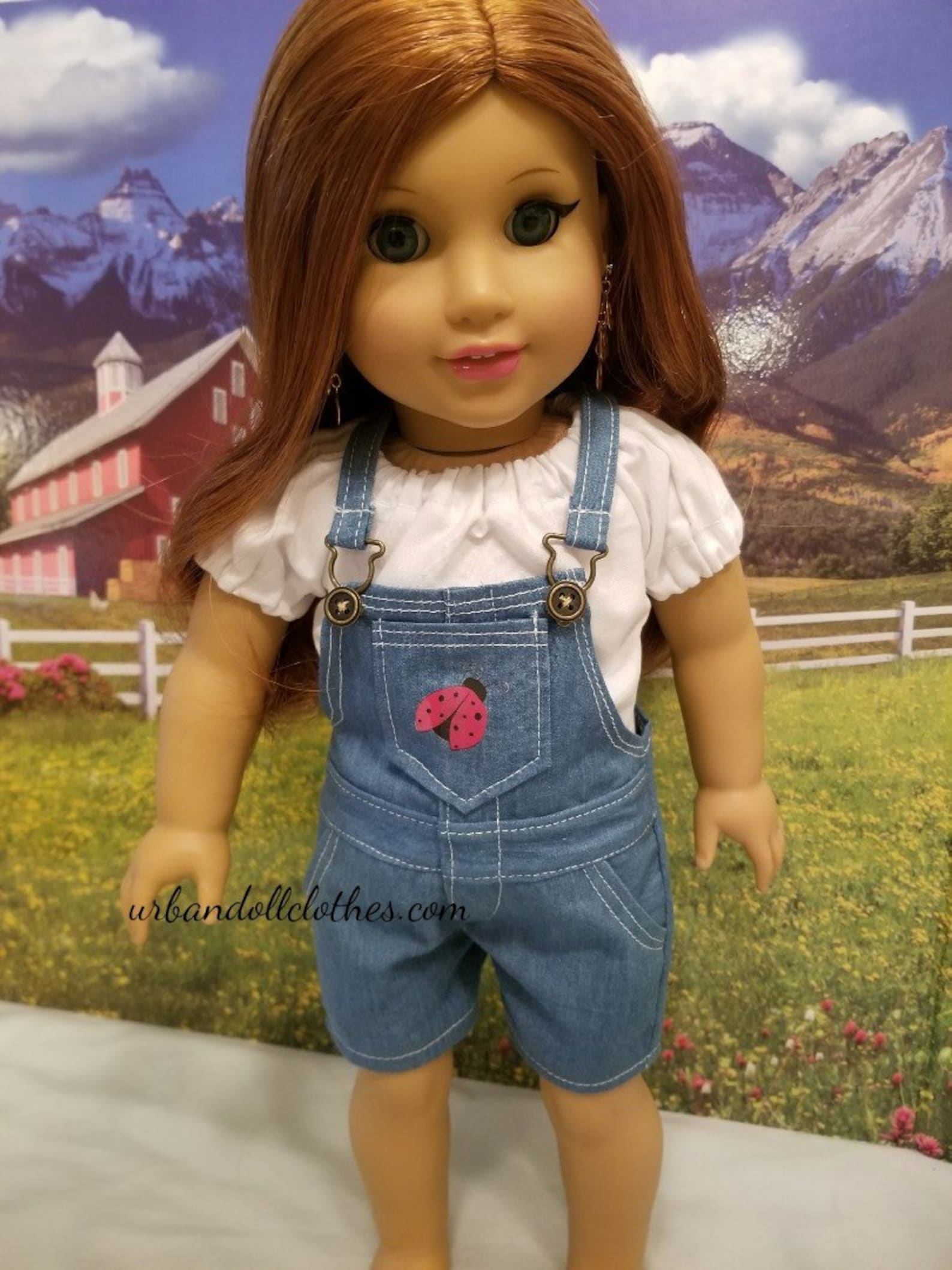 Farm Girl Overalls for 18-inch Dolls - Etsy