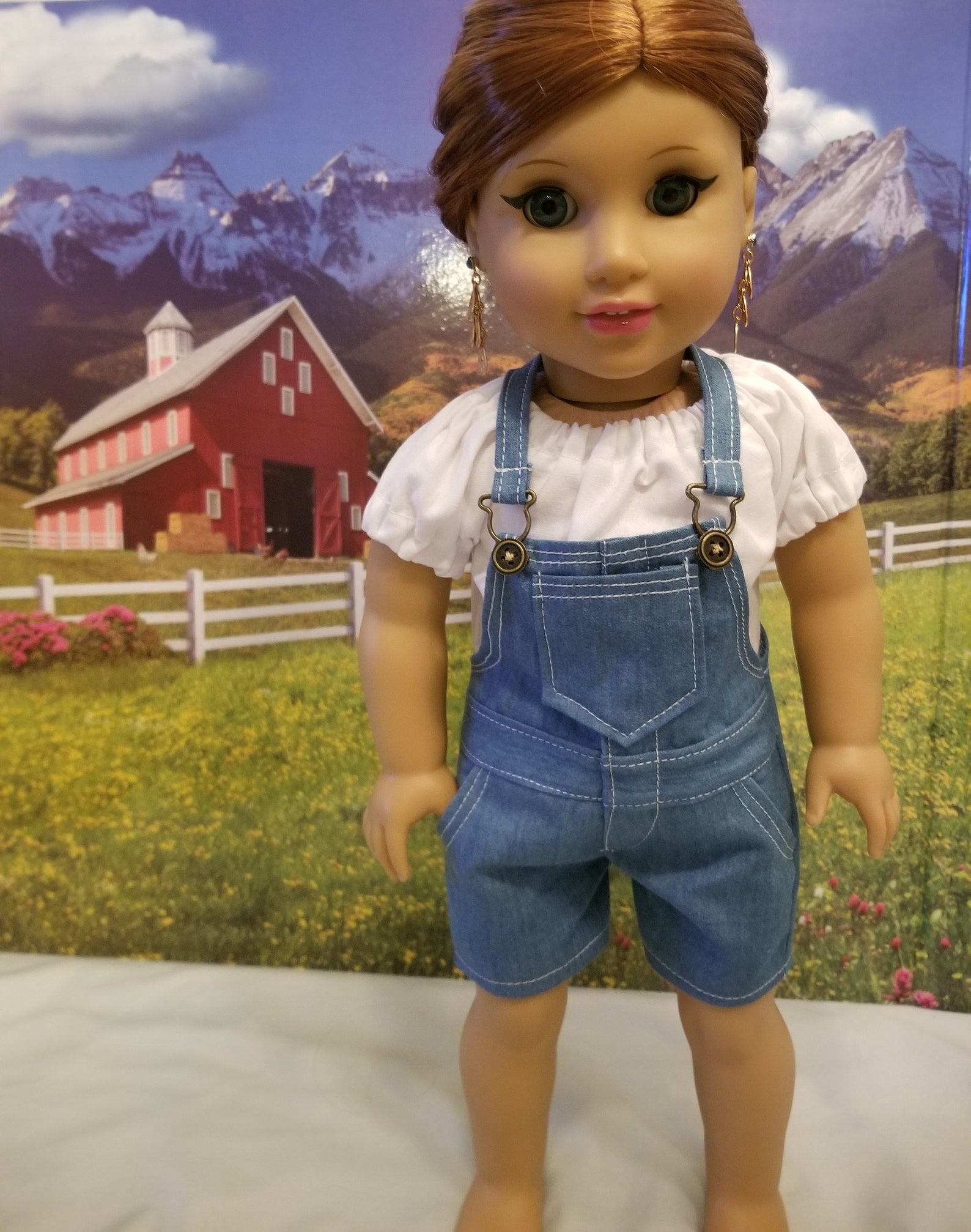Farm Girl Overalls for 18-inch Dolls - Etsy