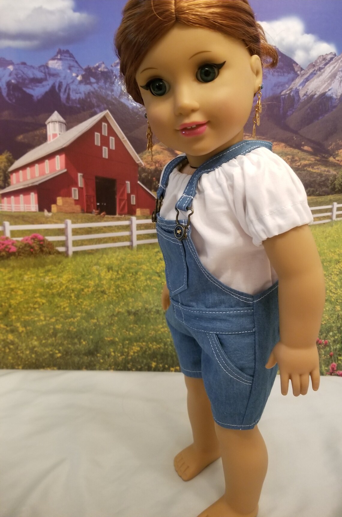 Farm Girl Overalls for 18-inch Dolls - Etsy