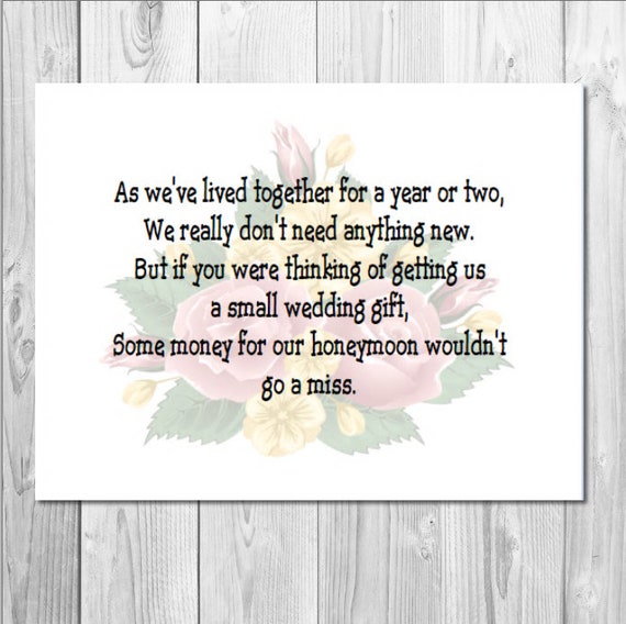 Wedding gift quotes for money | Beachweddingtips.com