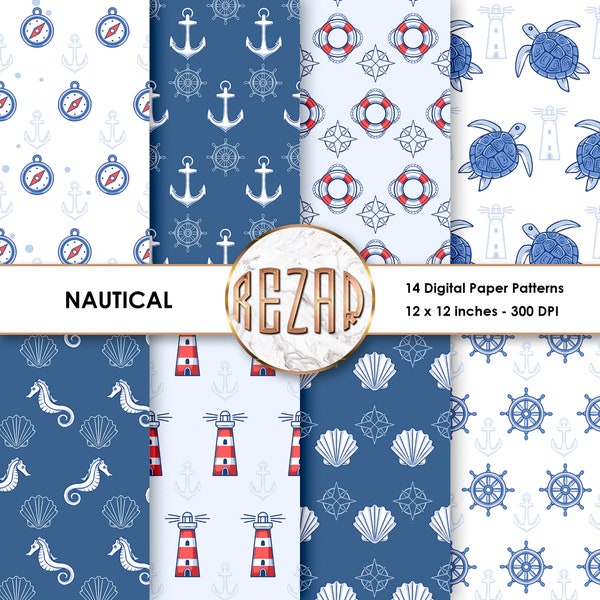 Nautical Paper - Etsy