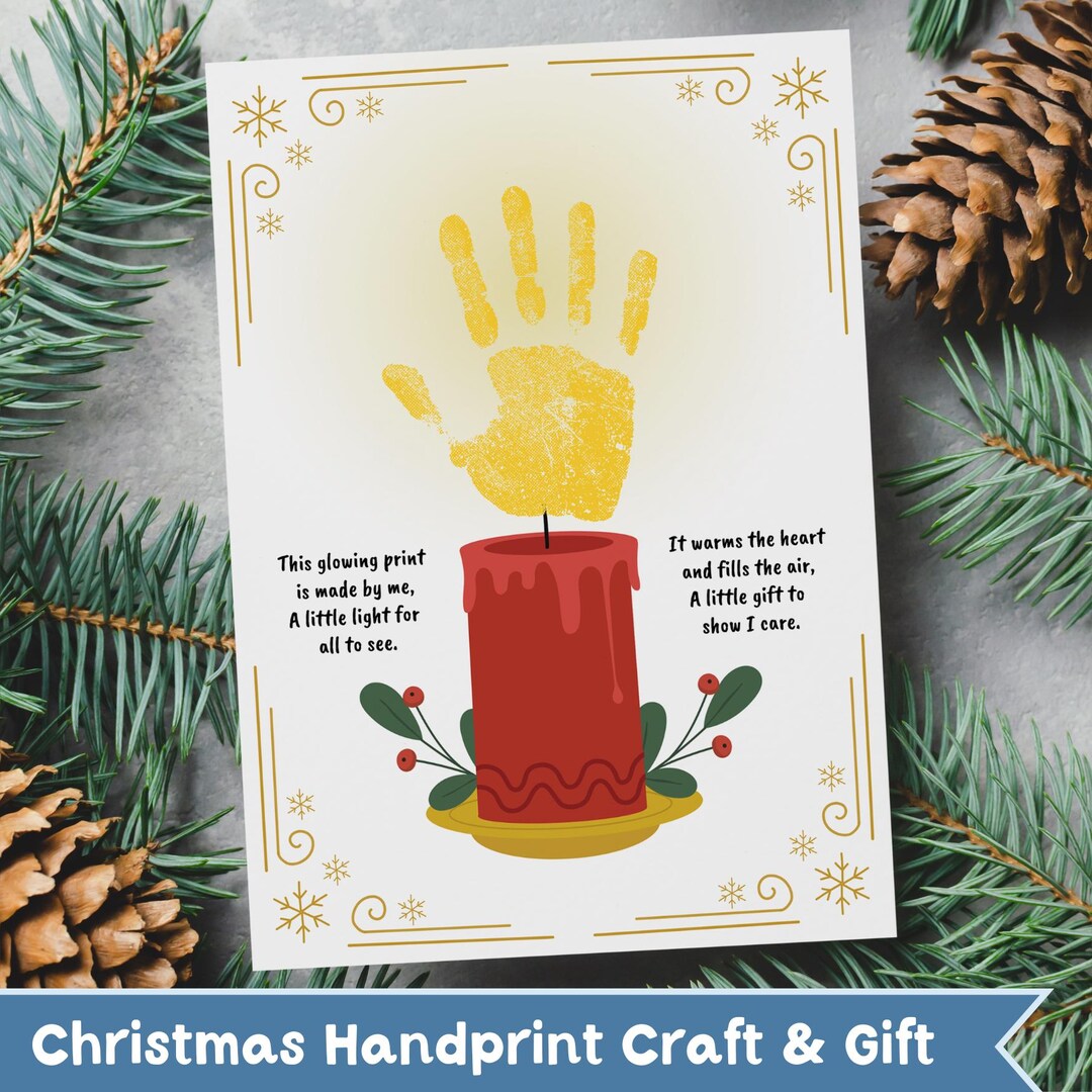 No Prep Christmas Handprint Art, Preschool/kinder Holiday Craft and ...