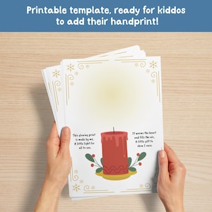 No Prep Christmas Handprint Art, Preschool/kinder Holiday Craft and ...