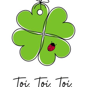 Postkarte Toi toi toi Einem Menschen Positiven Erfolg W nschen Postkarte Toi toi toi Einem Menschen Positiven Erfolg W nschen