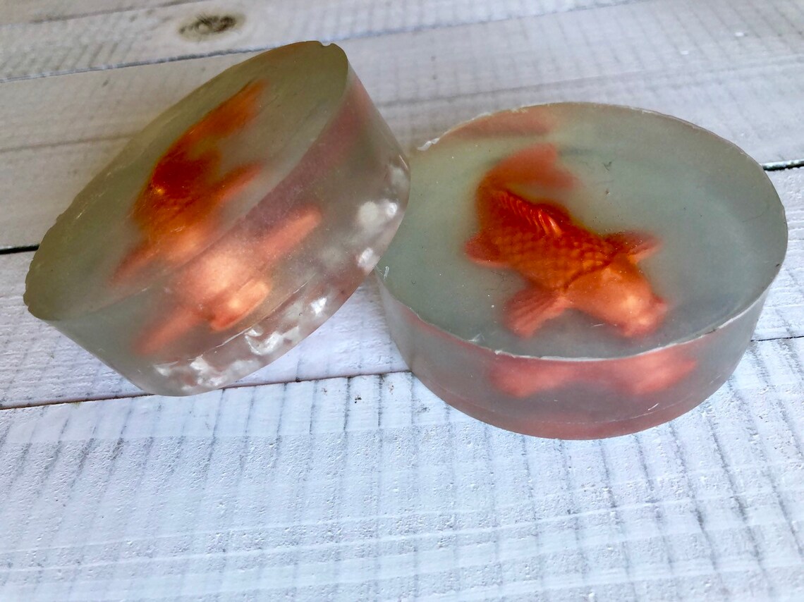 Koi Fish Soap 100% soap . koi pond bathroom decor kitchen | Etsy