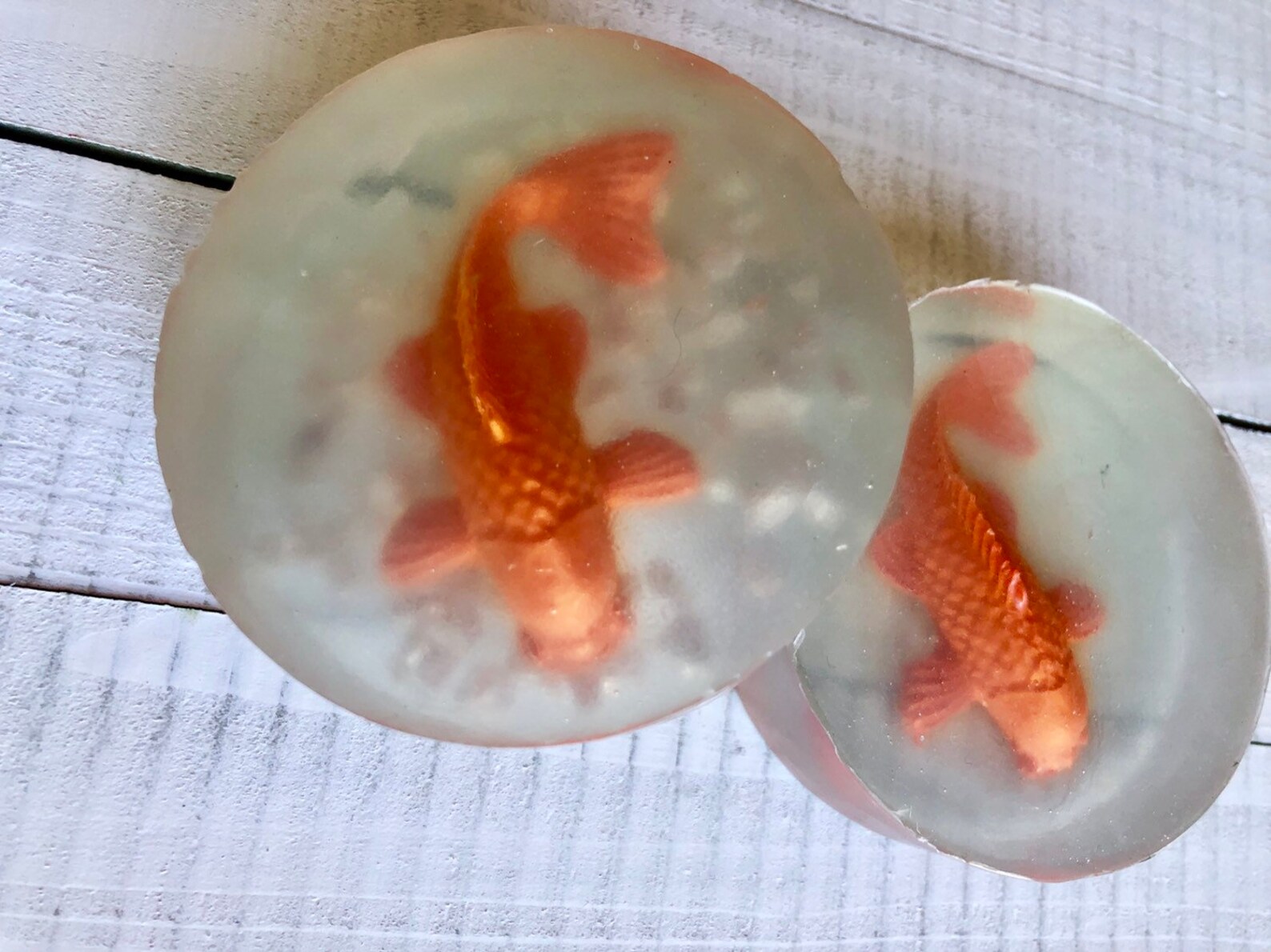 Koi Fish Soap 100% soap . koi pond bathroom decor kitchen | Etsy