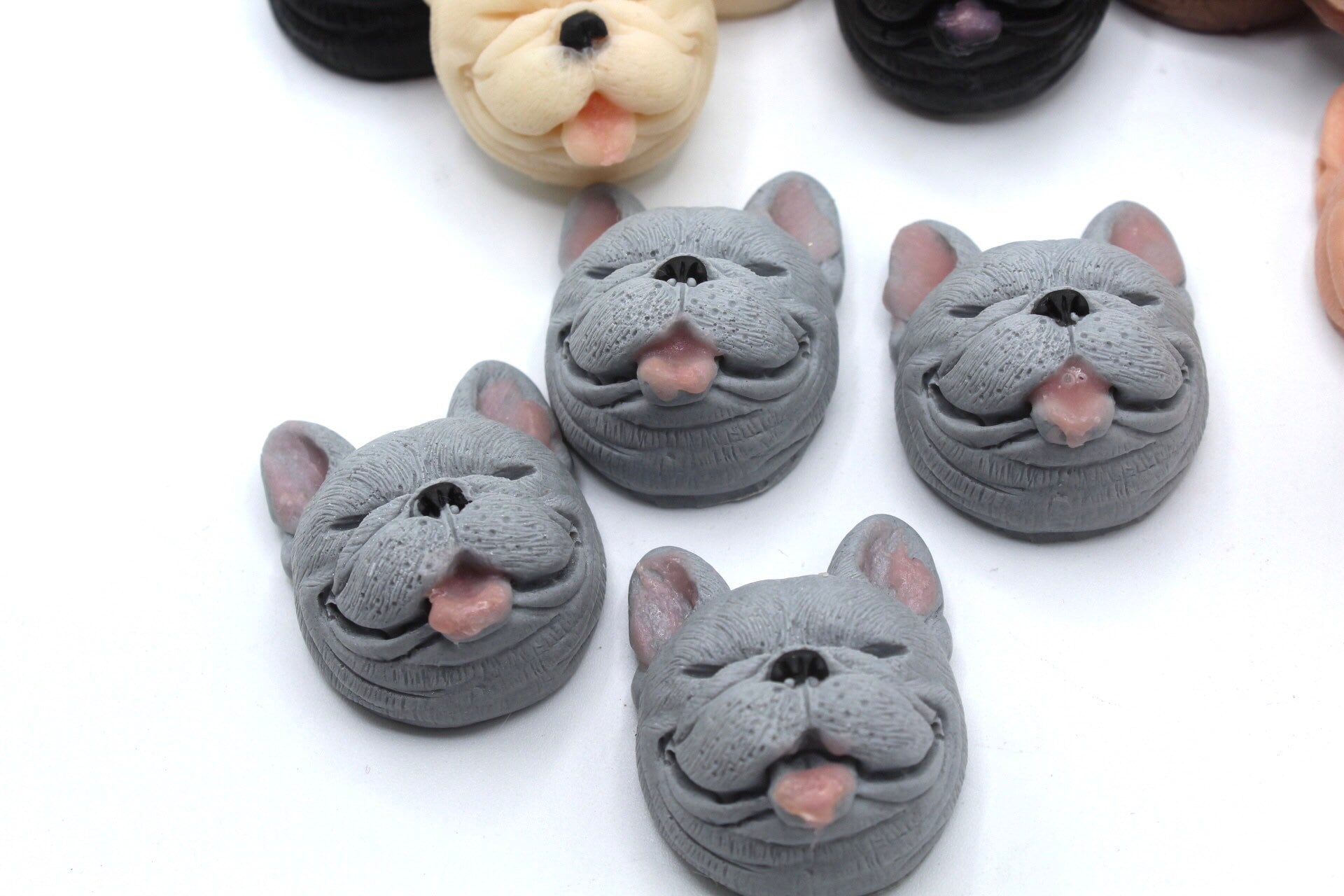 Frenchie soap set 4 cute French Bulldog soaps variety of | Etsy