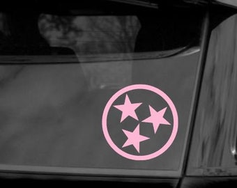 Tri Star Sticker Car - Etsy