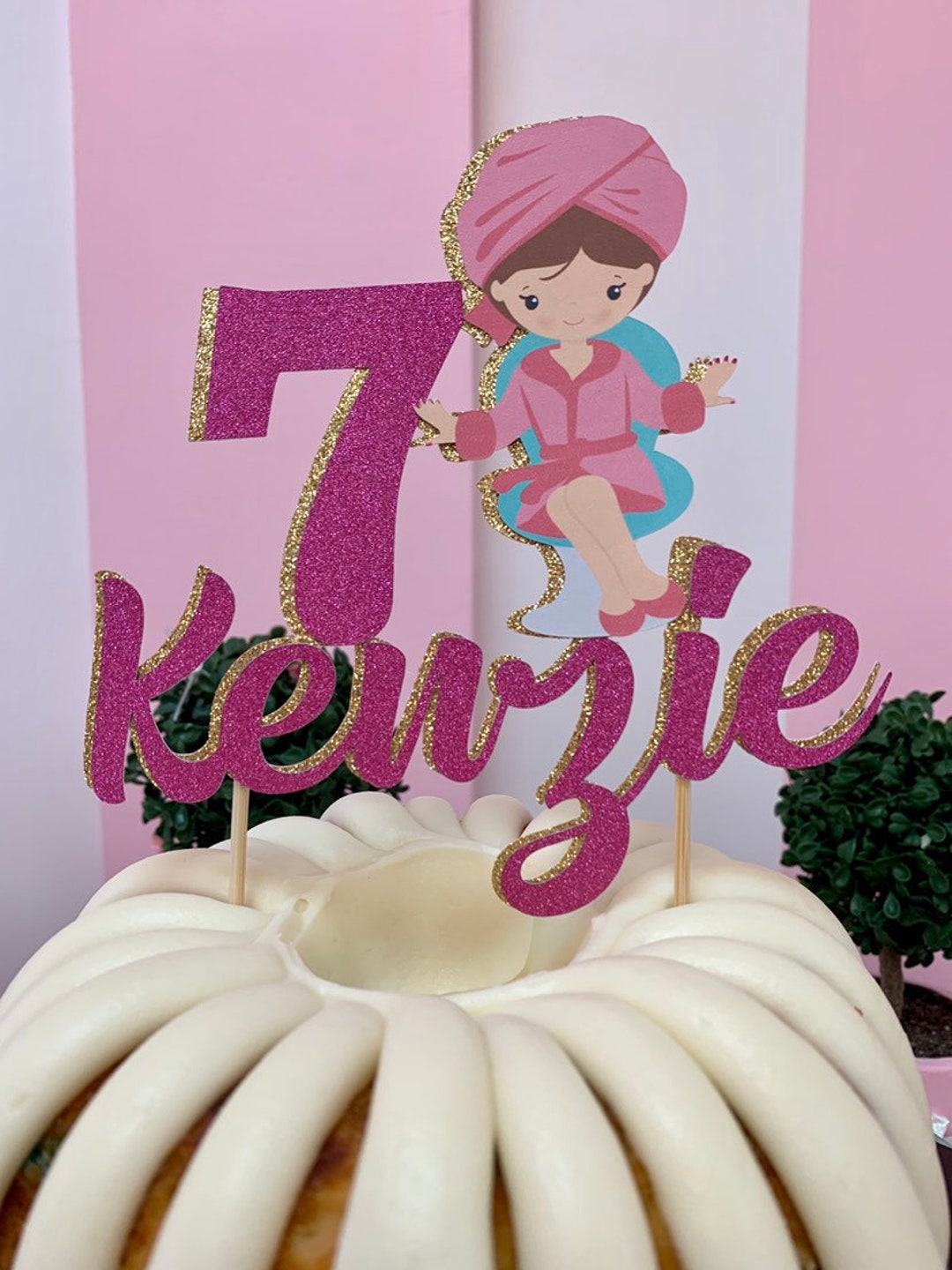Spa Cake Topper - Etsy
