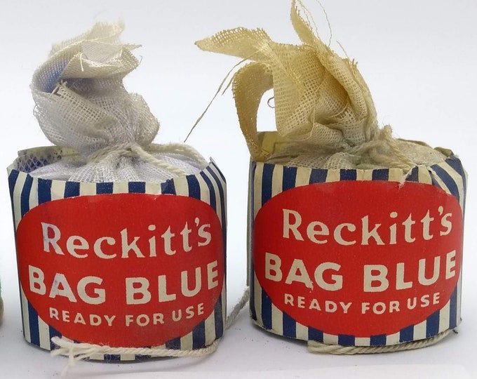 1930s Reckitt's Bag Blue, 1930s Reckitt's Blue, Vintage Laundry Bluing ...